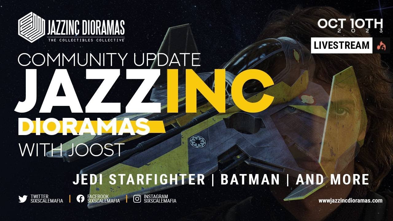 JAZZINC Dioramas | Live Q&A with Joost | JEDI STARFIGHTER | ANAKIN ...