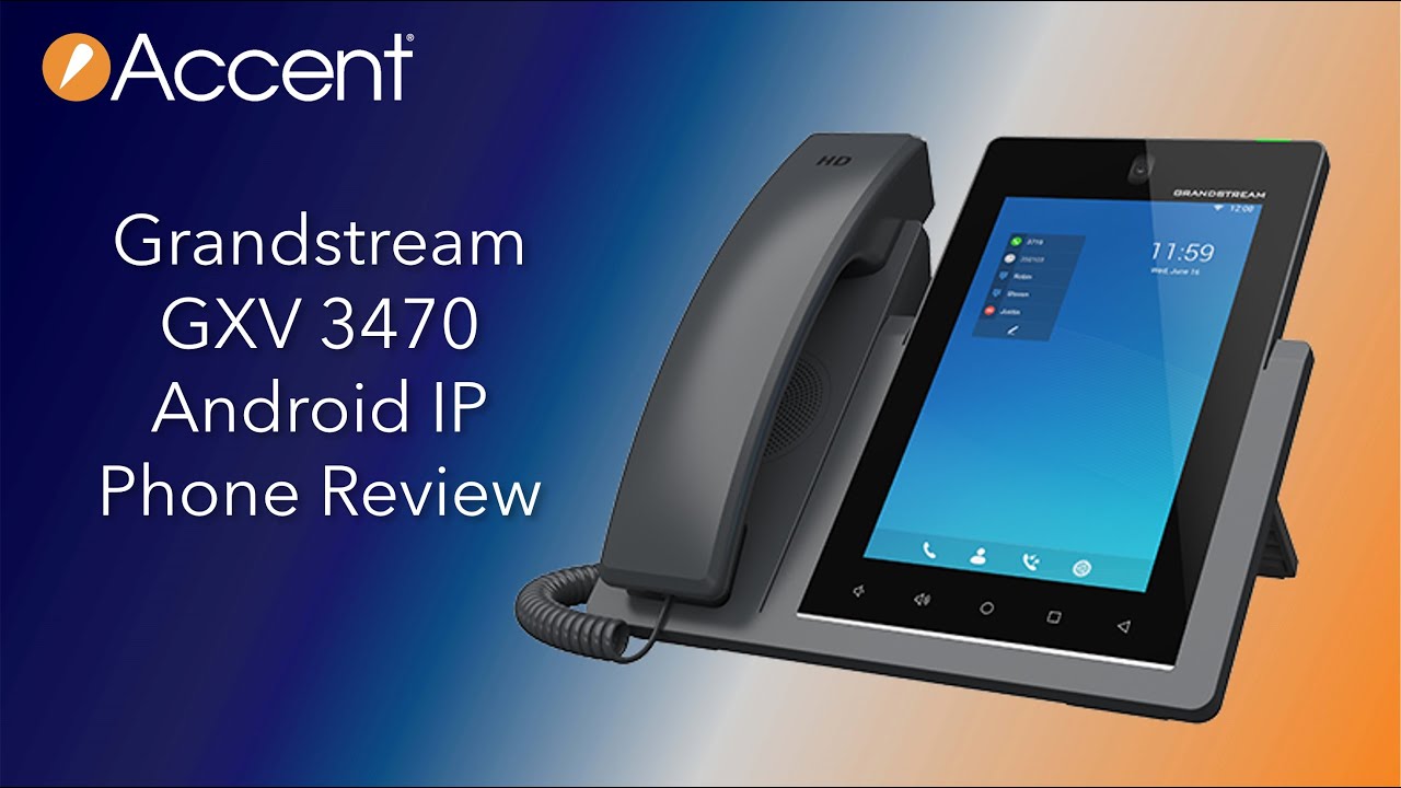 Grandstream GXV3470 Android IP Phone Review - YouTube