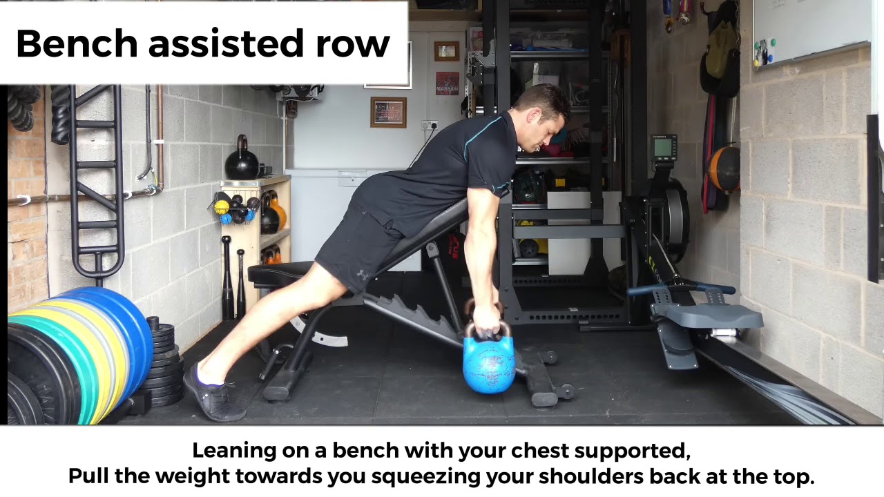 Bench assisted Row - YouTube
