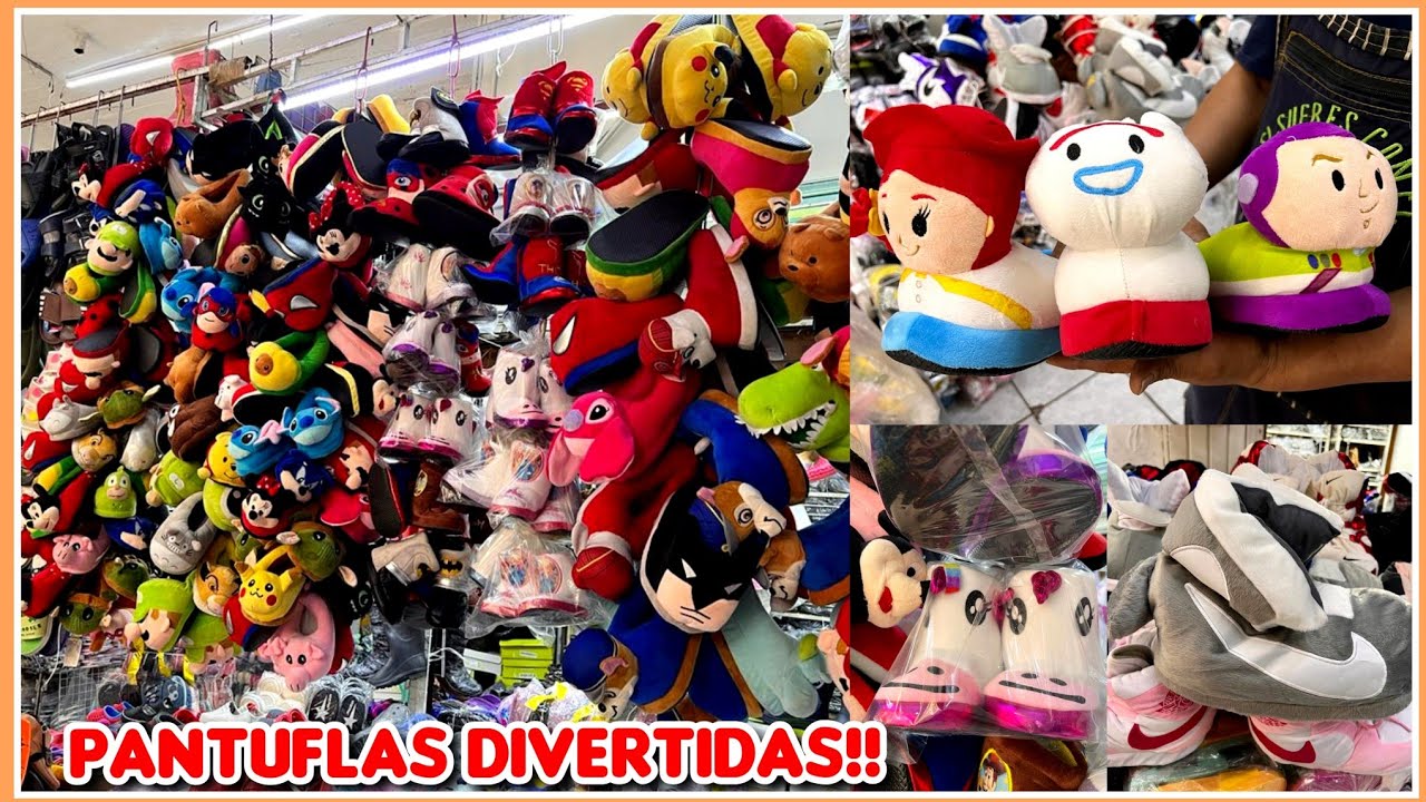 🤯DIVERTIDAS PANTUFLAS🤯 Gran Surtido de diferentes personajes 😍😍 - YouTube