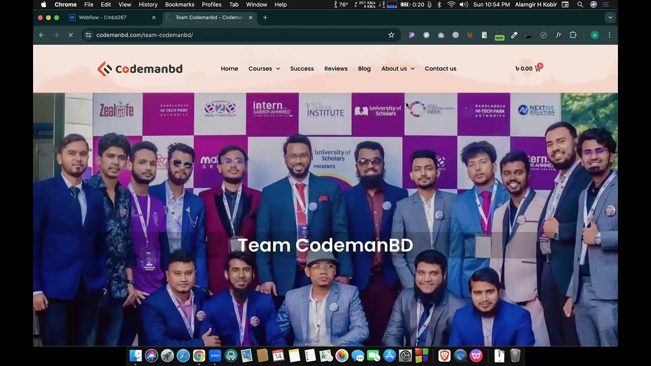 How to make webflow website responsive | Design Header & Footer || Alamgir H Kobir - YouTube