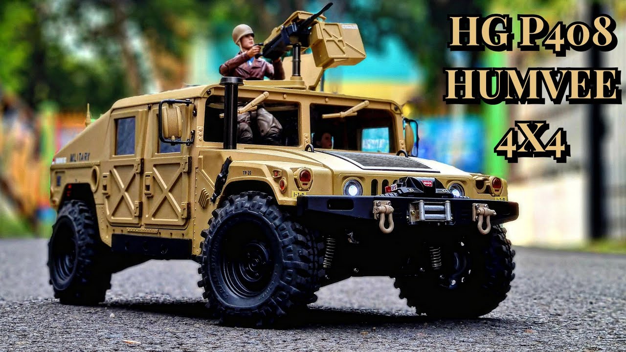 HG P408 HUMVEE 1/10 (4 MINUTES TRAIL) - YouTube