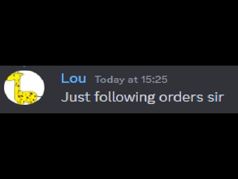 just following orders.mkv - YouTube