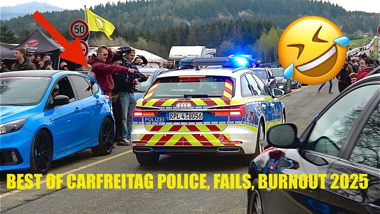 NÜRBURGRING BEST OF CARFREITAG & NIGHT FAILS, POLICE, BURNOUT, DRIFTS ...