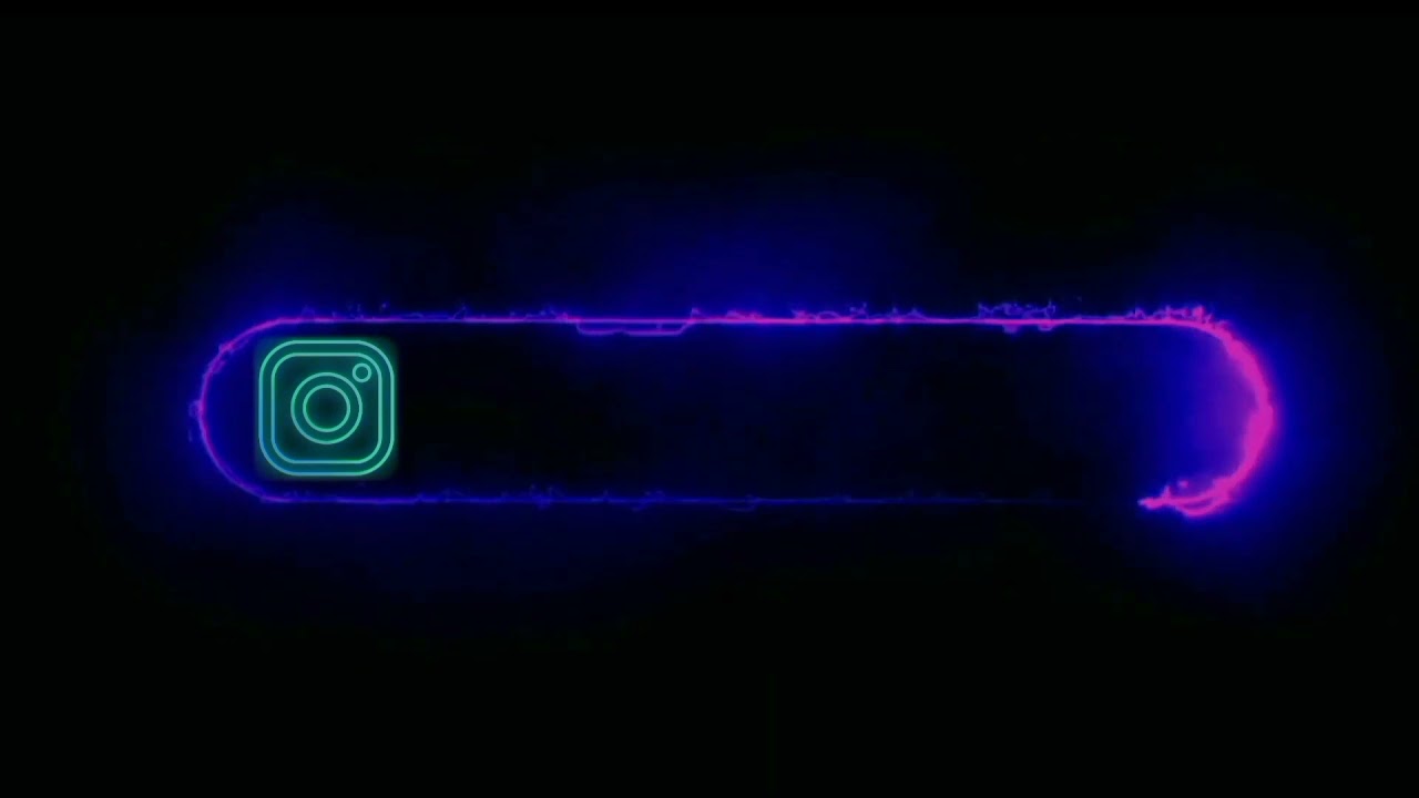 New Neon Animation Logo Black Screen Video || Neon Light Effect ...