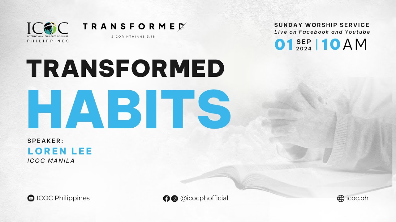 September 1, 2024 - ICOC Philippines Live Sunday Worship Service - YouTube