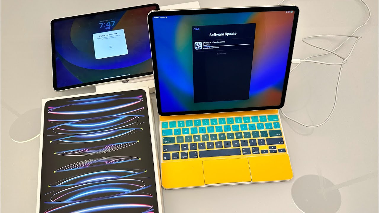 M2 iPad Pro 12.9 inch 2022 Unboxed and Set Up to replace the M1 iPad ...
