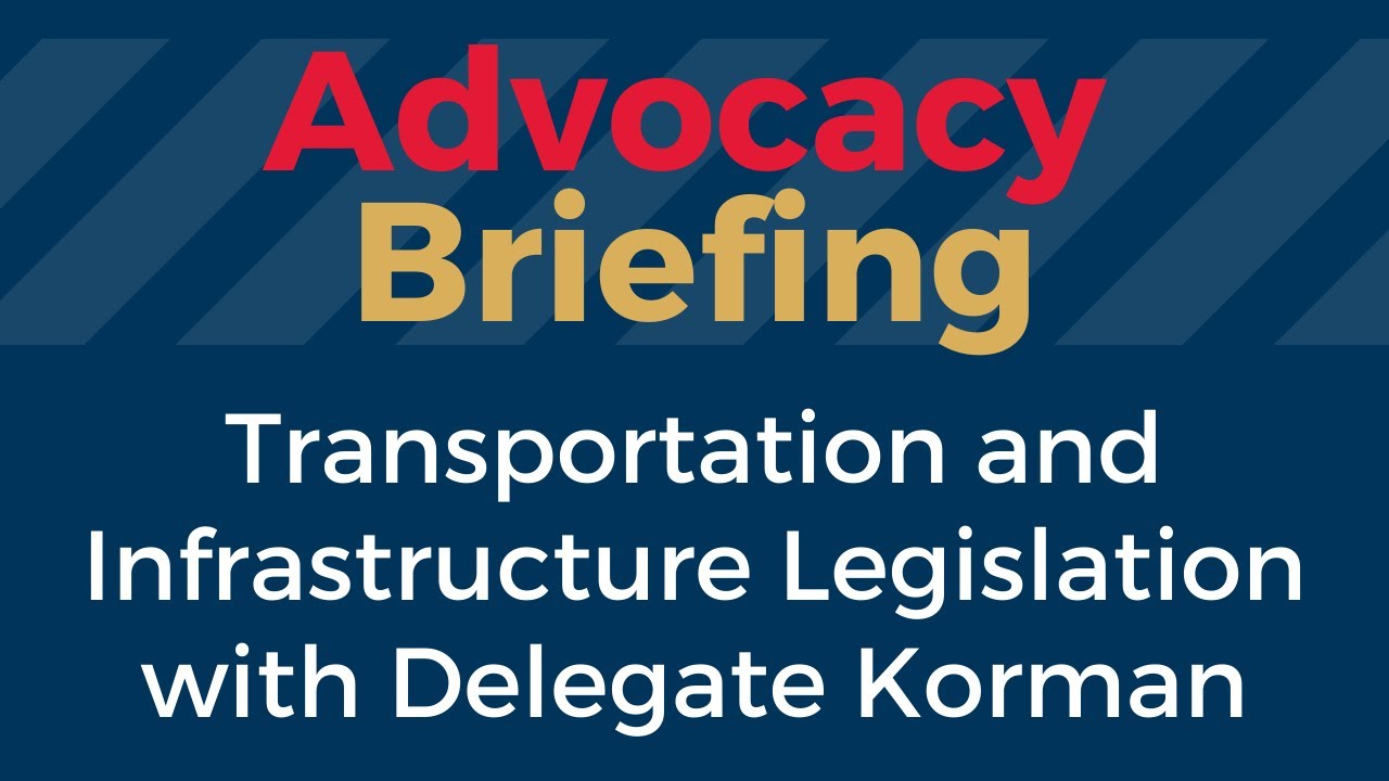 Infrastructure and Land Use Committee Briefing: Briefing by Delegate Marc Korman - YouTube