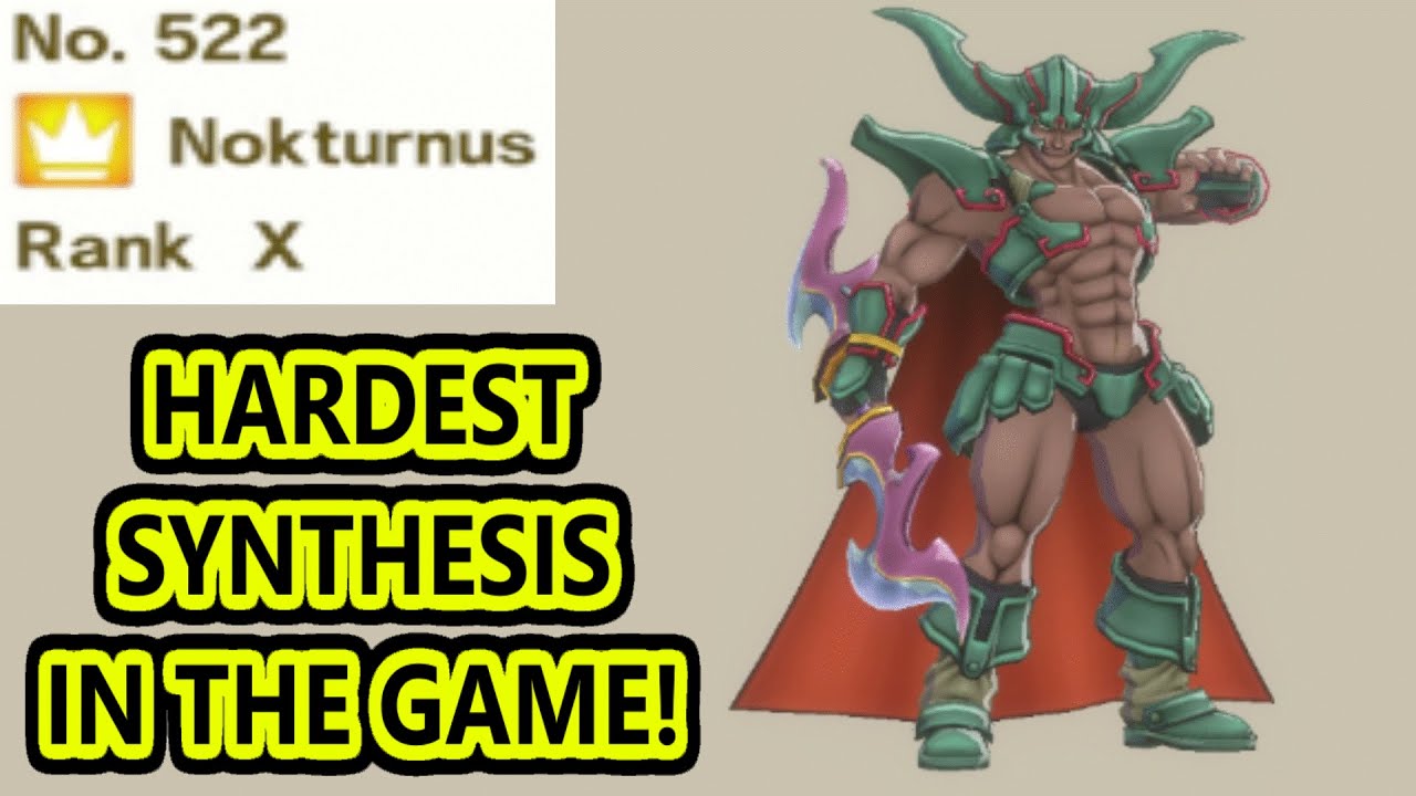 Nokturnus X Rank Synthesis Dragon Quest Monsters The Dark Prince - YouTube