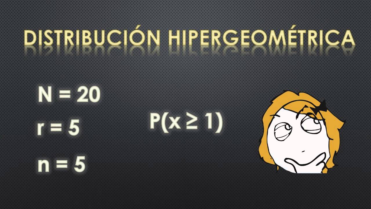 Probabilidad: Distribución Hipergeometrica - YouTube
