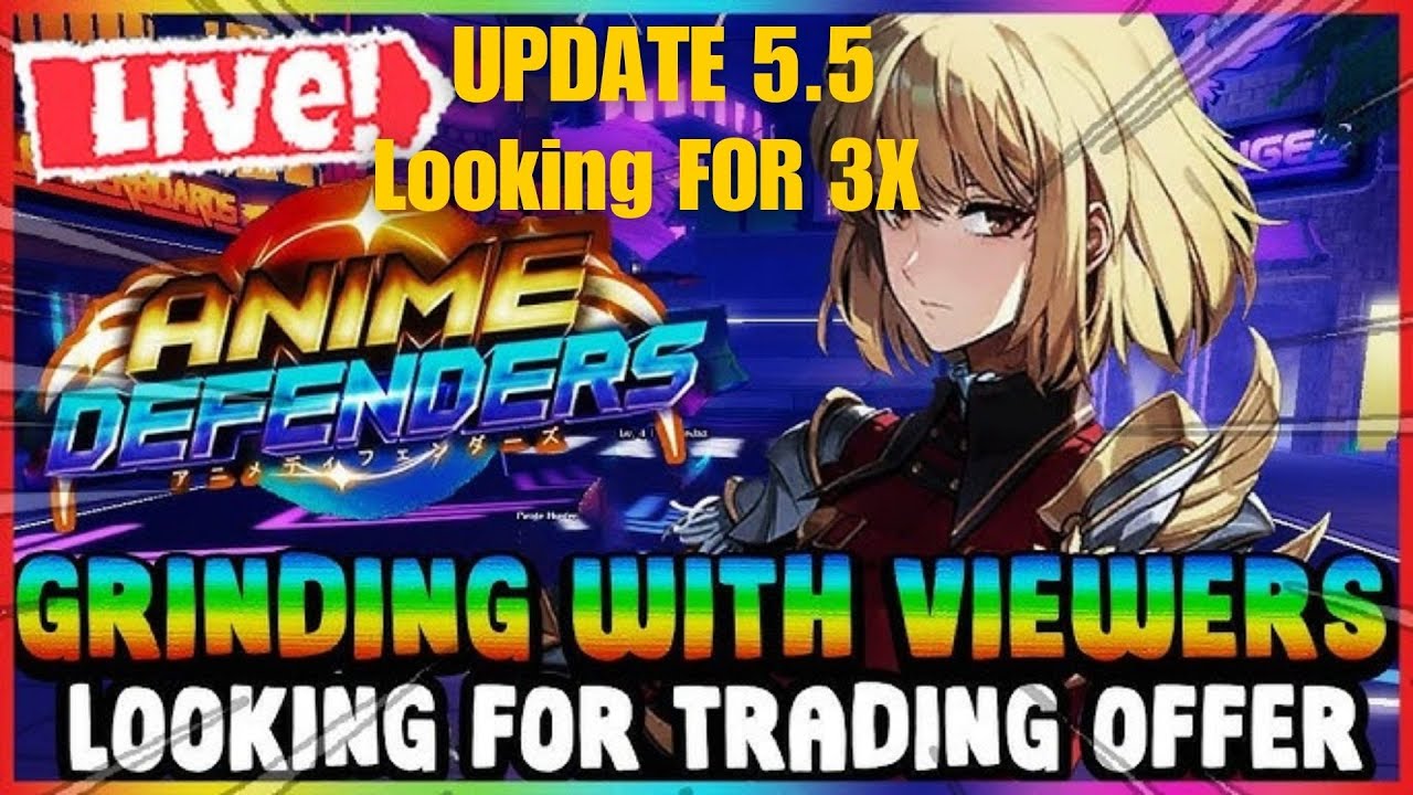 🔴 (Live) WE GONNA GET POSEIDON ANIME DEFENDERS Roblox - YouTube