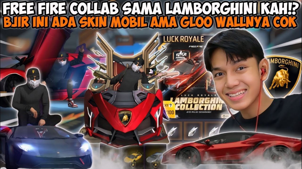 FREE FIRE COLLAB SAMA LAMBORGHINI KAH? BJIR INI ADA SKIN MOBIL AMA GLOO ...