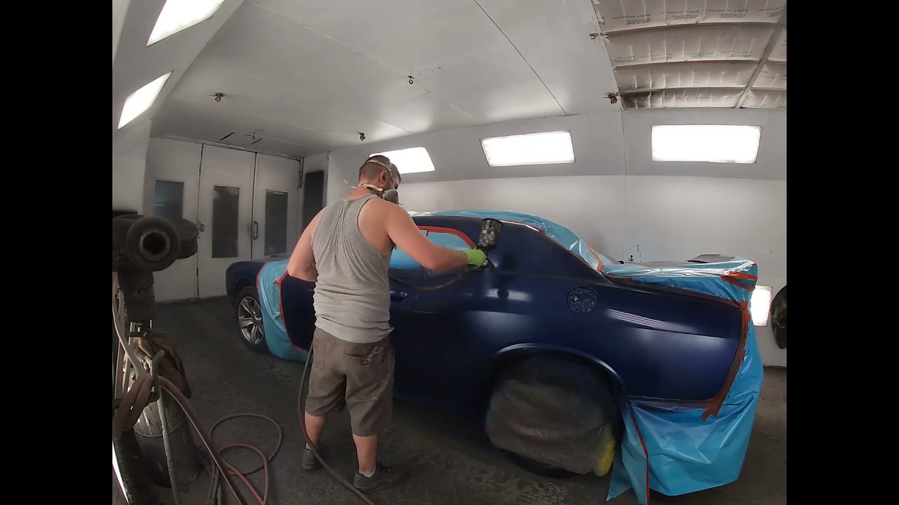 dodge challenger paint job paint code PBM base coat divilbiss dv1 clear ...