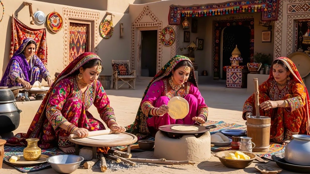 Morning Routine of Desert Women Pakistan | Village Life Pakistan ...