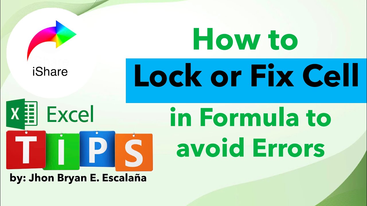 How To Lock Or Fix Cells In Formula To Avoid Errors YouTube how-to-lock-or-fix-cells-in-formula-to-avoid-errors-youtube