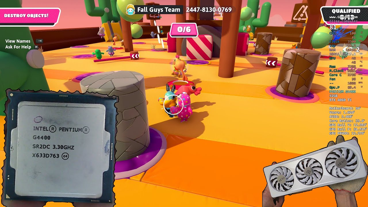 เมื่อ INTEL G4400 อยู่กับ RTX4060 Ti 8GB OC2% จะเป็นเช่นไร , X633D763 ...