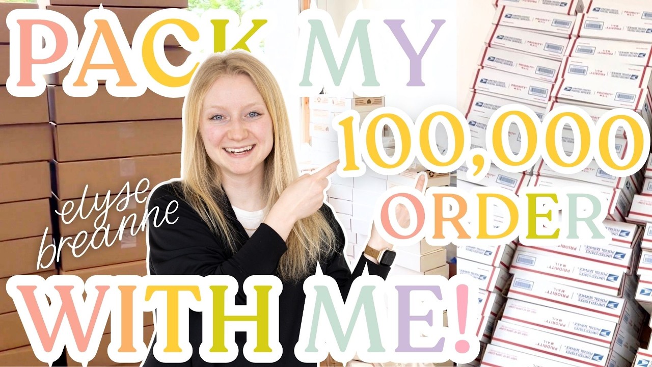 Pack my 100,000 ORDER with me! I went a little overboard adding extras for this lucky customer ...