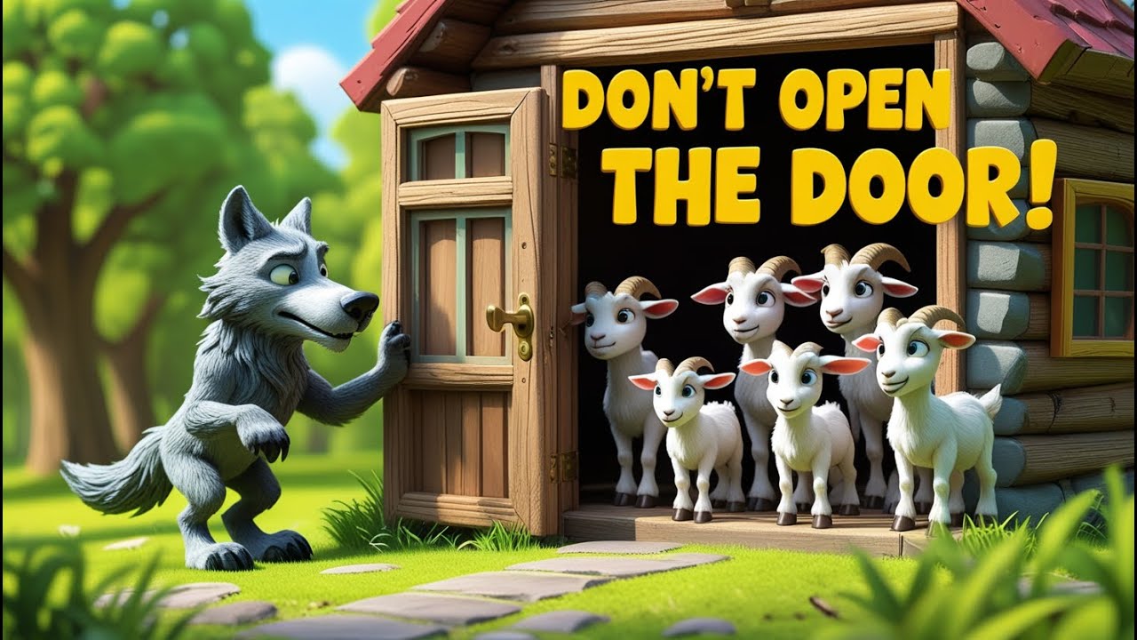 The Mother Goat and Her Seven Kids 🐐 | Bedtime Story for Kids | Fairy ...
