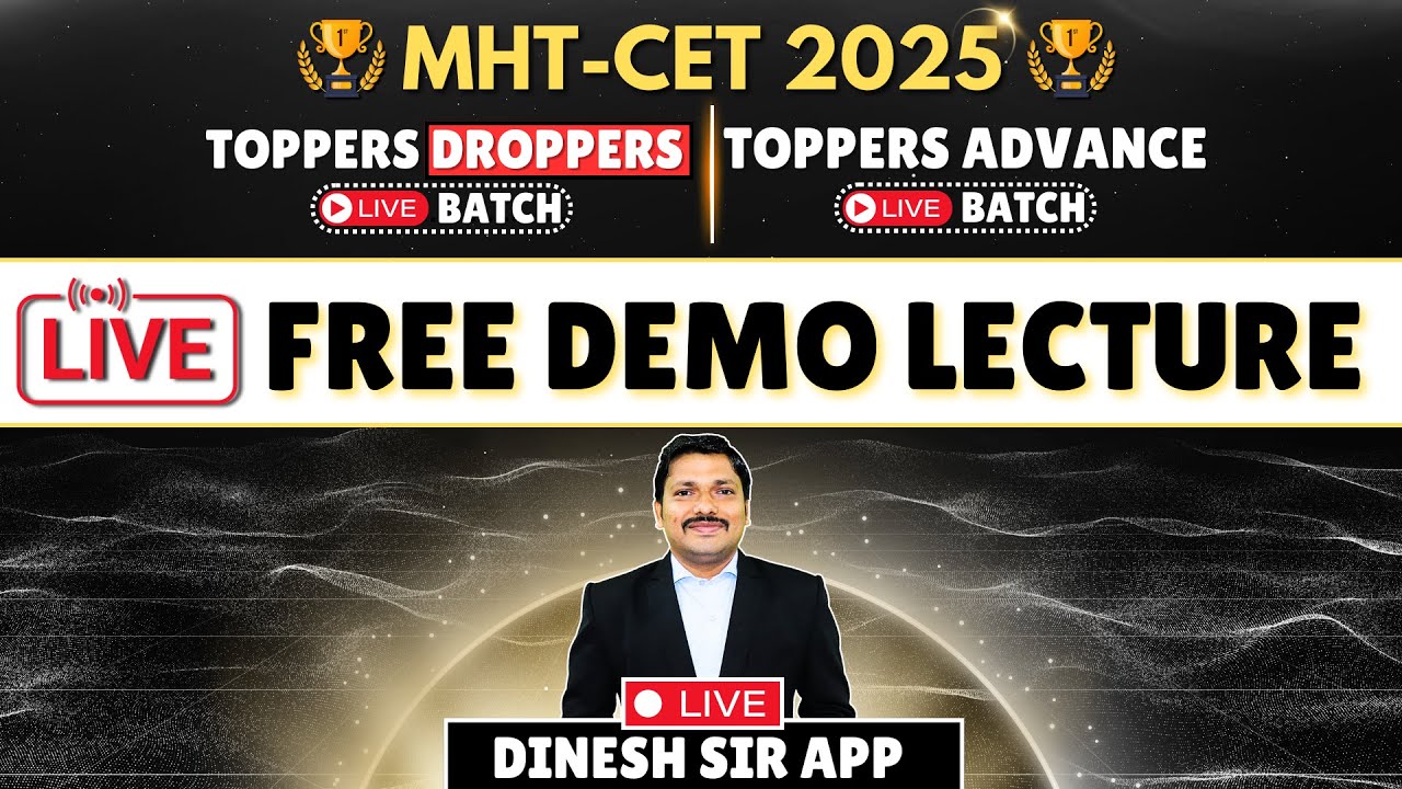 FREE LIVE DEMO LECTURES: TOPPERS DROPPERS & TOPPERS ADVANCE LIVE ...