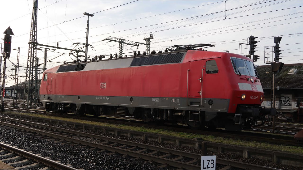 120 125-0 Tfzf - Abfahrt und Vorbeifahrt – Fulda Bahnhof - YouTube