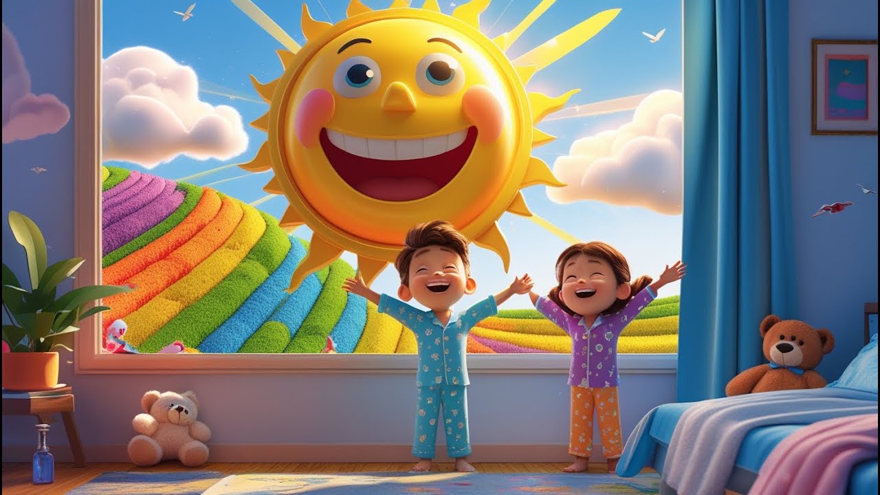 Good Morning, Sunshine! (A Cheerful Nursery Rhyme for Kids) - YouTube