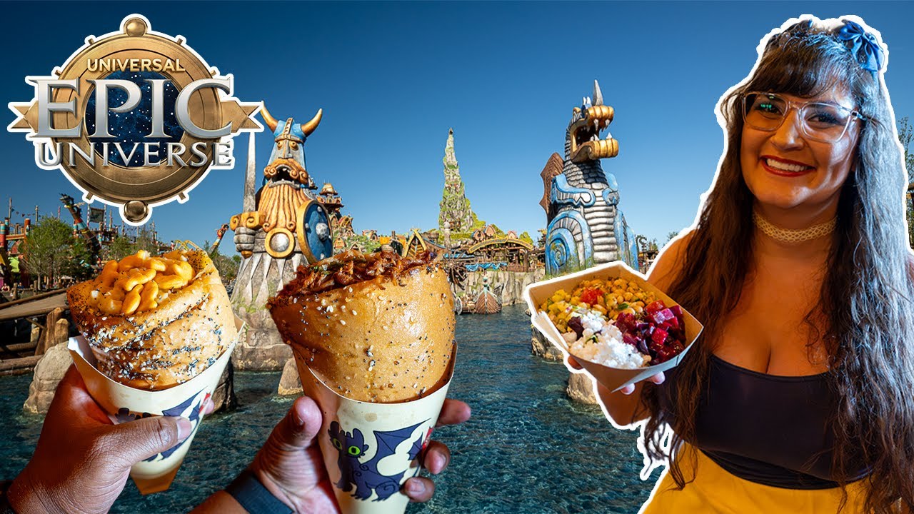 Epic Universe Spit Fire Grill SURPRISE 🐉 Universal Orlando food review ...