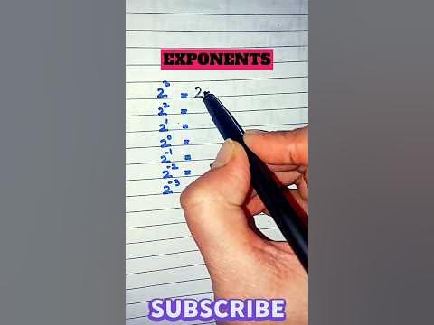 MATH EXPONENTS #learn #learning #mathematics #maths #study #viral #mathtricks #tricks #hacks # ...