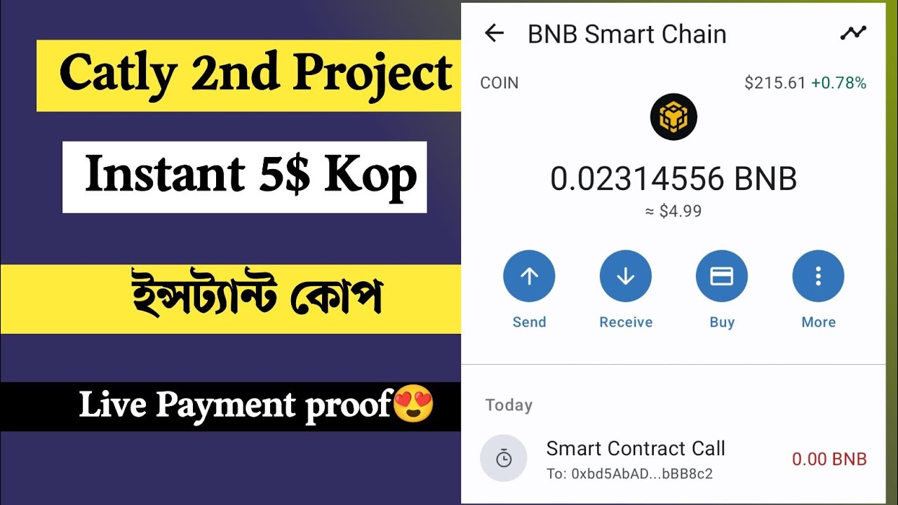 Instant 5$ Live payment Proof | Catly 2nd project | সরাসরি পেমেন্ট নিলাম😍 - YouTube