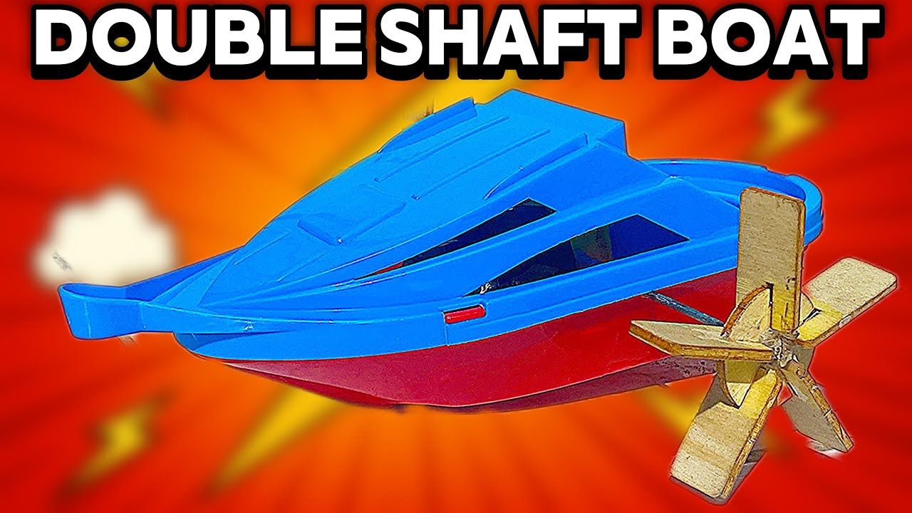 Double Shaft Paddle Boat DIY – Super Fast Handmade Boat Tutorial! - YouTube