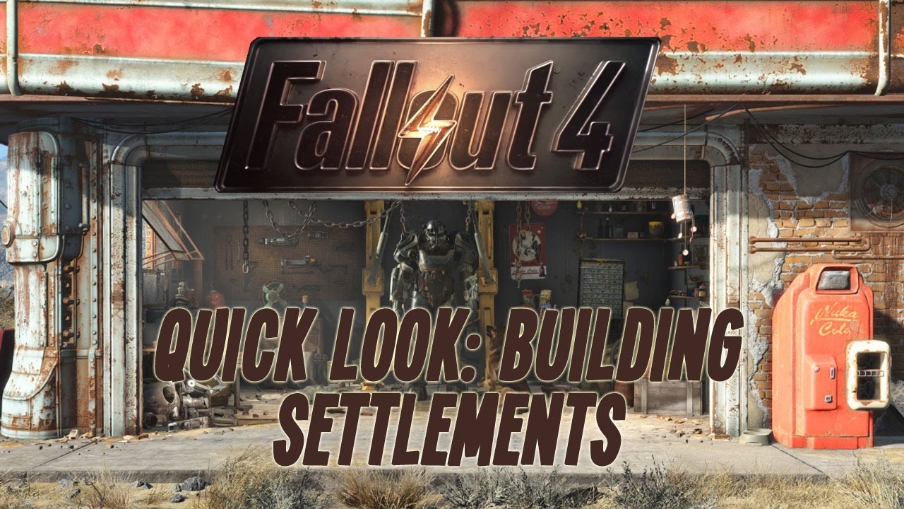 Fallout 4 - Settlement Building Quick Look - YouTube