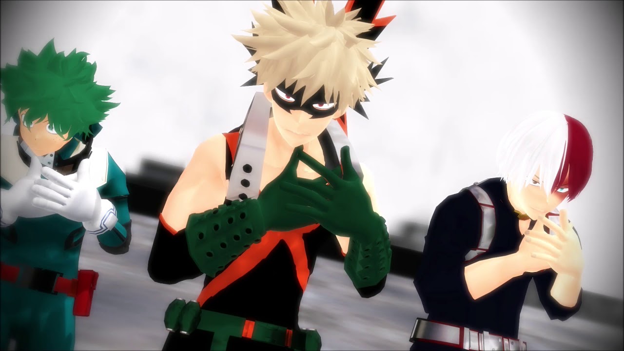 MMD Obsession {Izuku Midoriya, Shoto Todoroki, Katsuki Bakugo} - YouTube