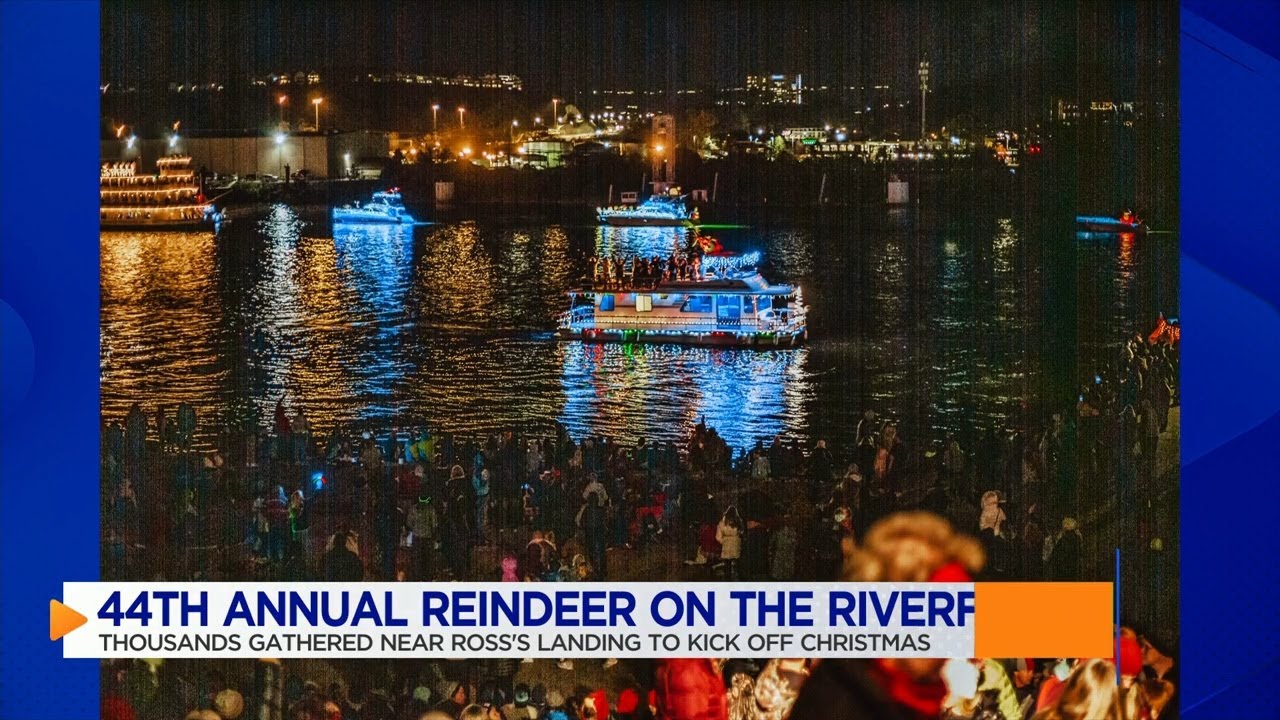 Annual Christmas event draws thousands, featuring live reindeer and ...