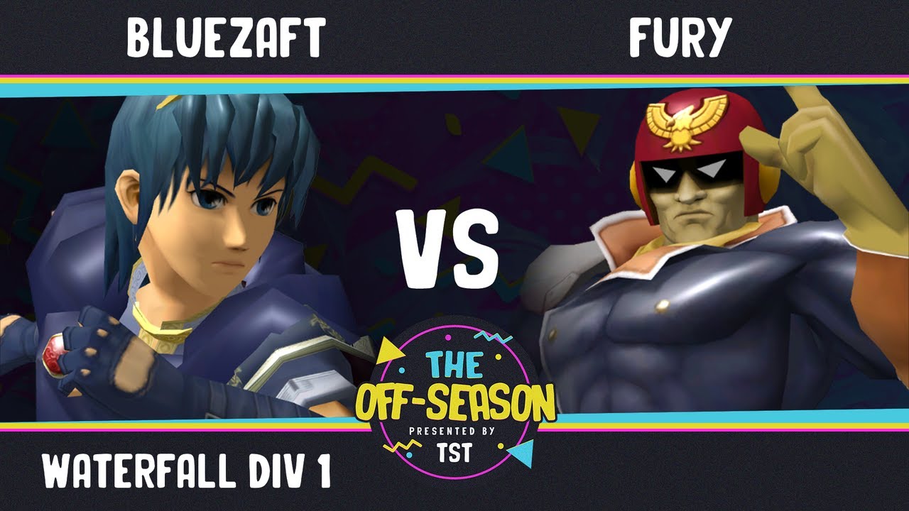 The Off Season - Waterfall Div 1 - bluezaft (Marth) VS Fury (Captain ...