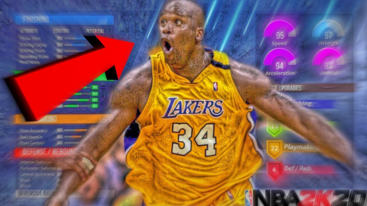THE BEST SHAQ BUILD IN NBA2K20!!! - YouTube