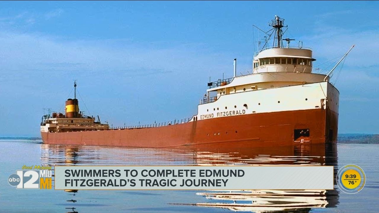 Swimmers looking to follow Edmund Fitzgerald path - YouTube