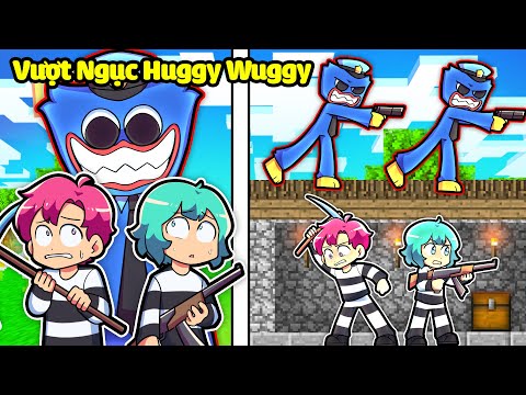 HIHA VÀ YUMMIE TRỐN THOÁT KHỎI NHÀ TÙ CẢNH SÁT HUGGY TRONG MINECRAFT ...