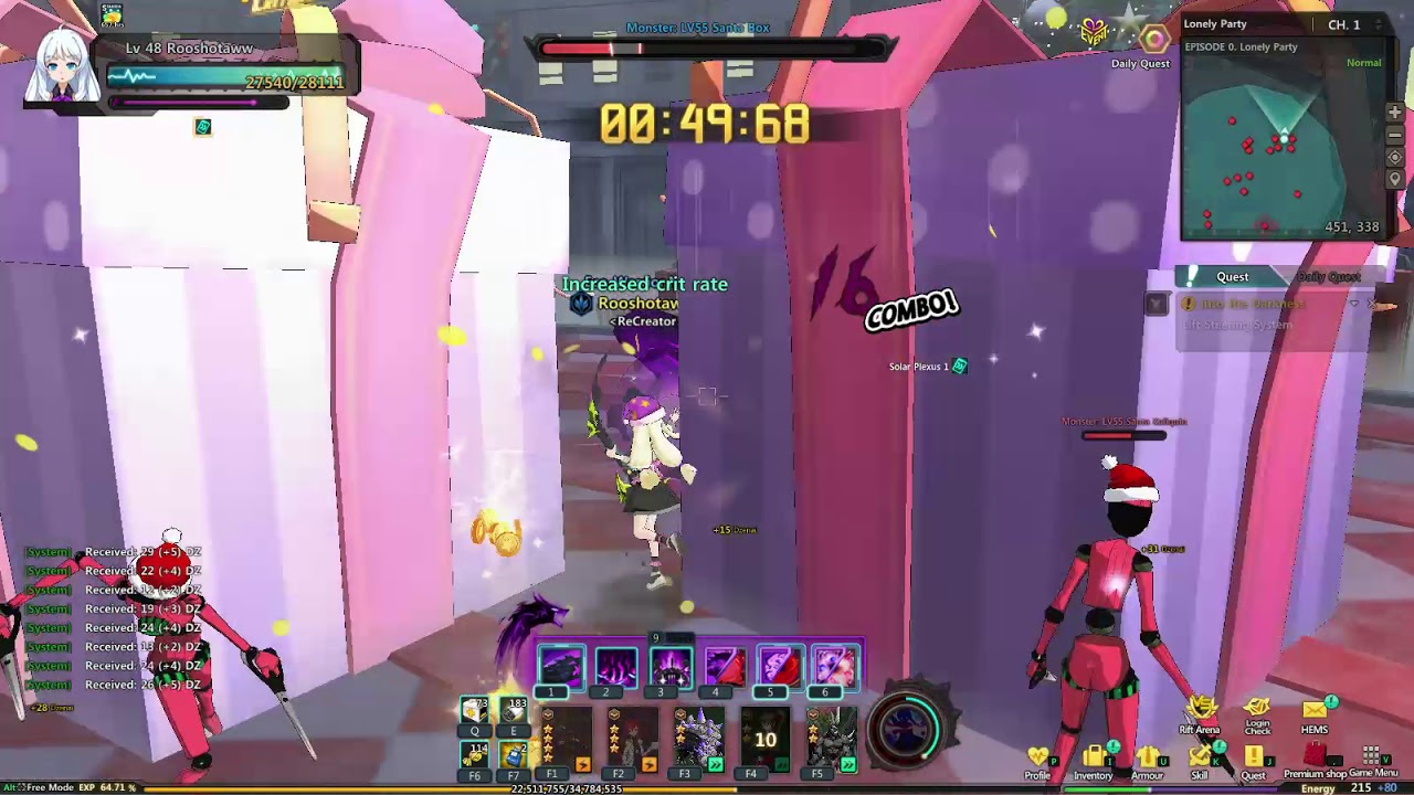 [Soul Worker] Stella Unibell Gameplay: Grutin's Christmas Event - YouTube