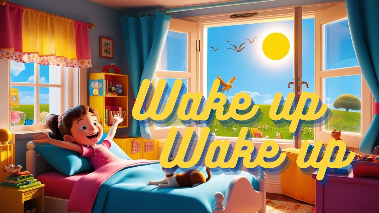 WAKE UP WAKE UP FUNNY SONG FOR KIDS #cartoon #rhymes #trending #funny ...