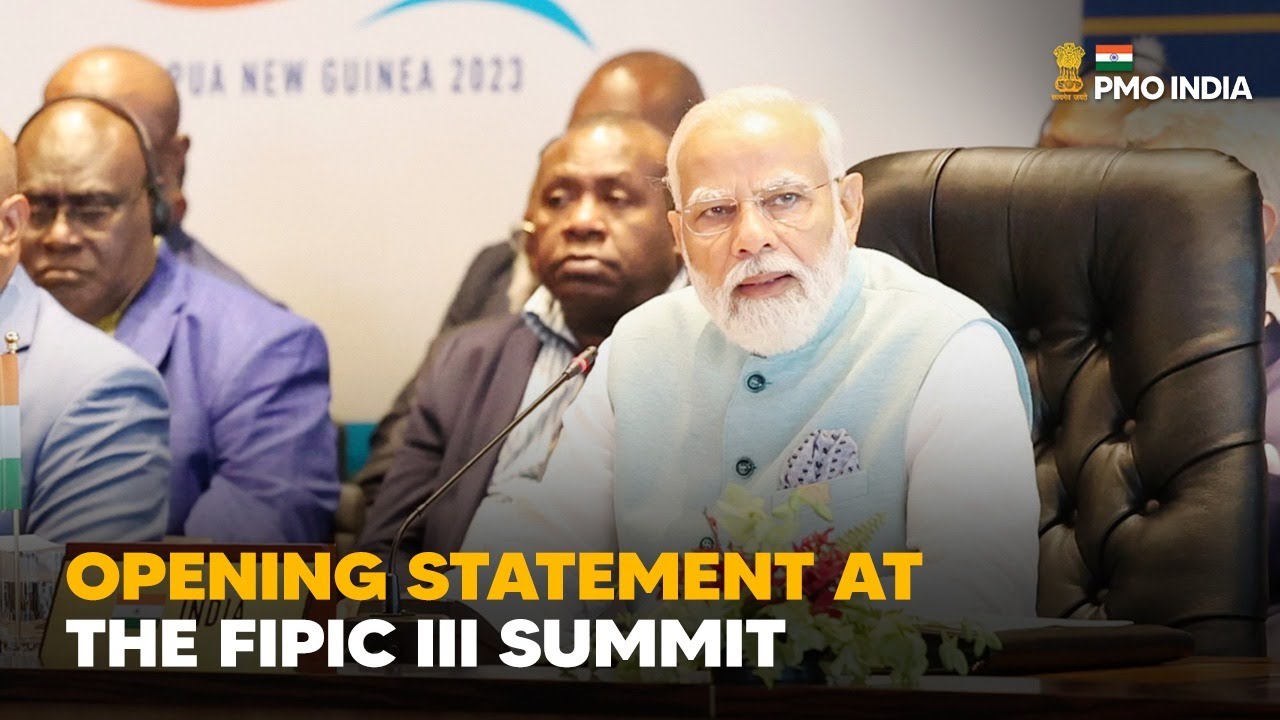 Prime Minister's opening statement at the FIPIC III Summit With English ...