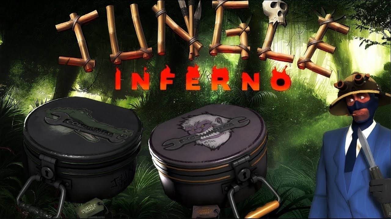 TF2: Jungle Inferno Cosmetics Unboxing! [Abominable & Unleash the Beast ...