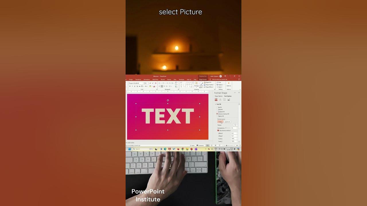 EASY Image Text Fill in PowerPoint Tutorial 🤩 - YouTube