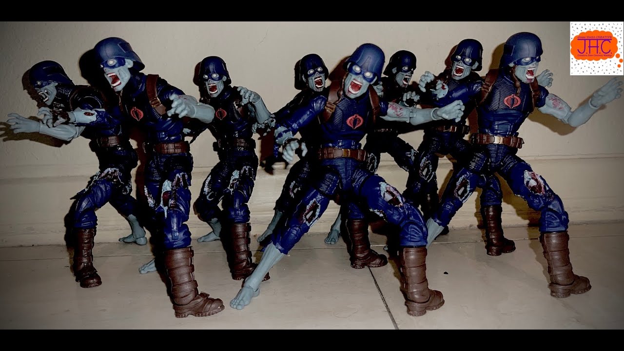 ZOMBIE COBRA TROOPER INFECTED INFANTRY GI Joe Classified Series CUSTOM ...