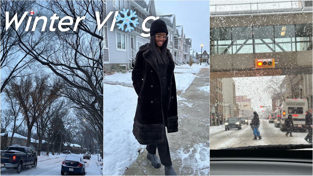 Canadian Snowstorm Winter Vlog | Snow Shovelling | Plasma Donations ️🇨🇦 ...
