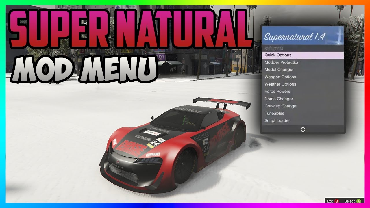 "GTA 5 Online: "SuperNatural" MOD MENU + DOWNLOAD! - Mod Menu Showcase ...