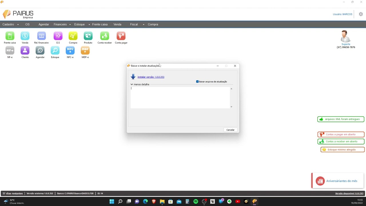 PAIRUS Empresa - Como atualização o sistema? - YouTube