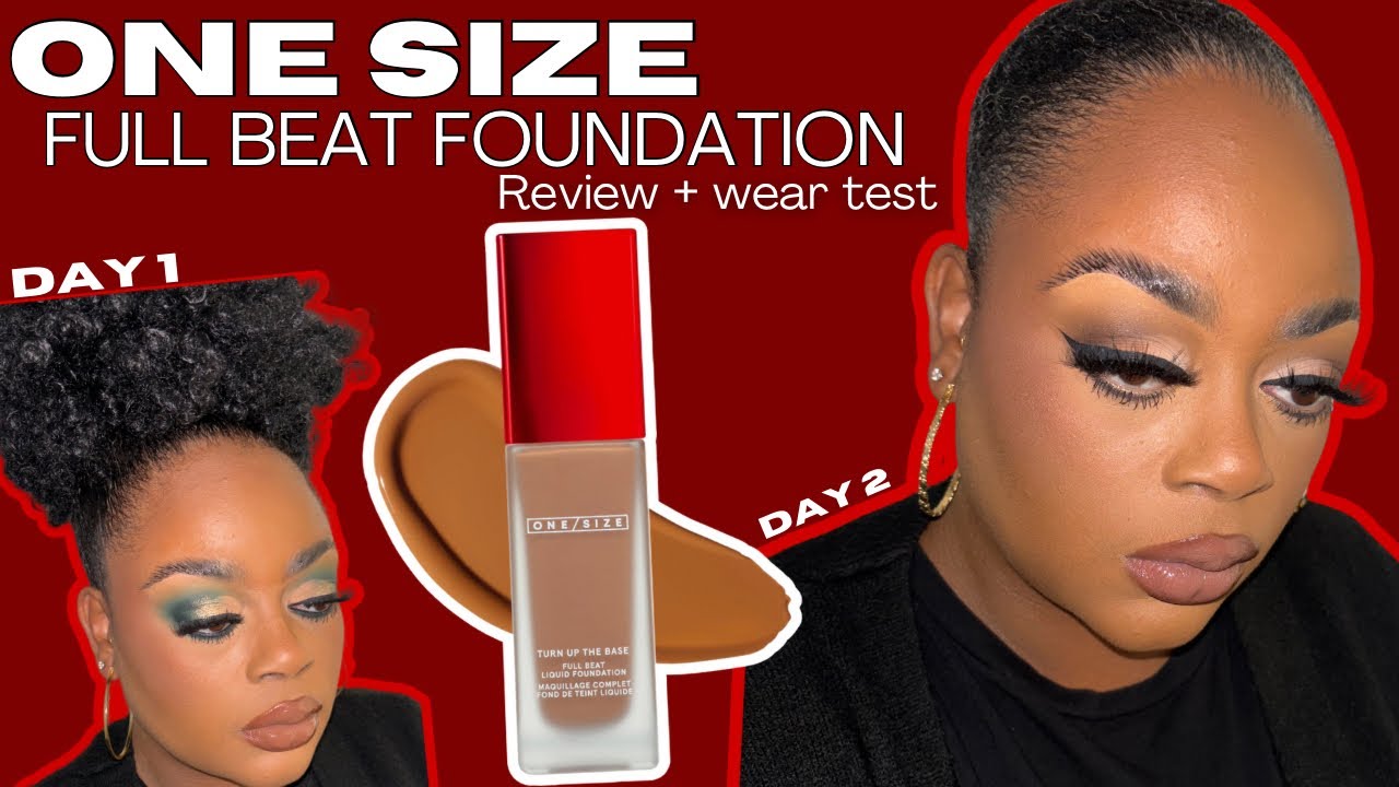 ONE SIZE TURN UP THE BASE FULL BEAT FOUNDATION REVIEW + WEAR TEST - YouTube