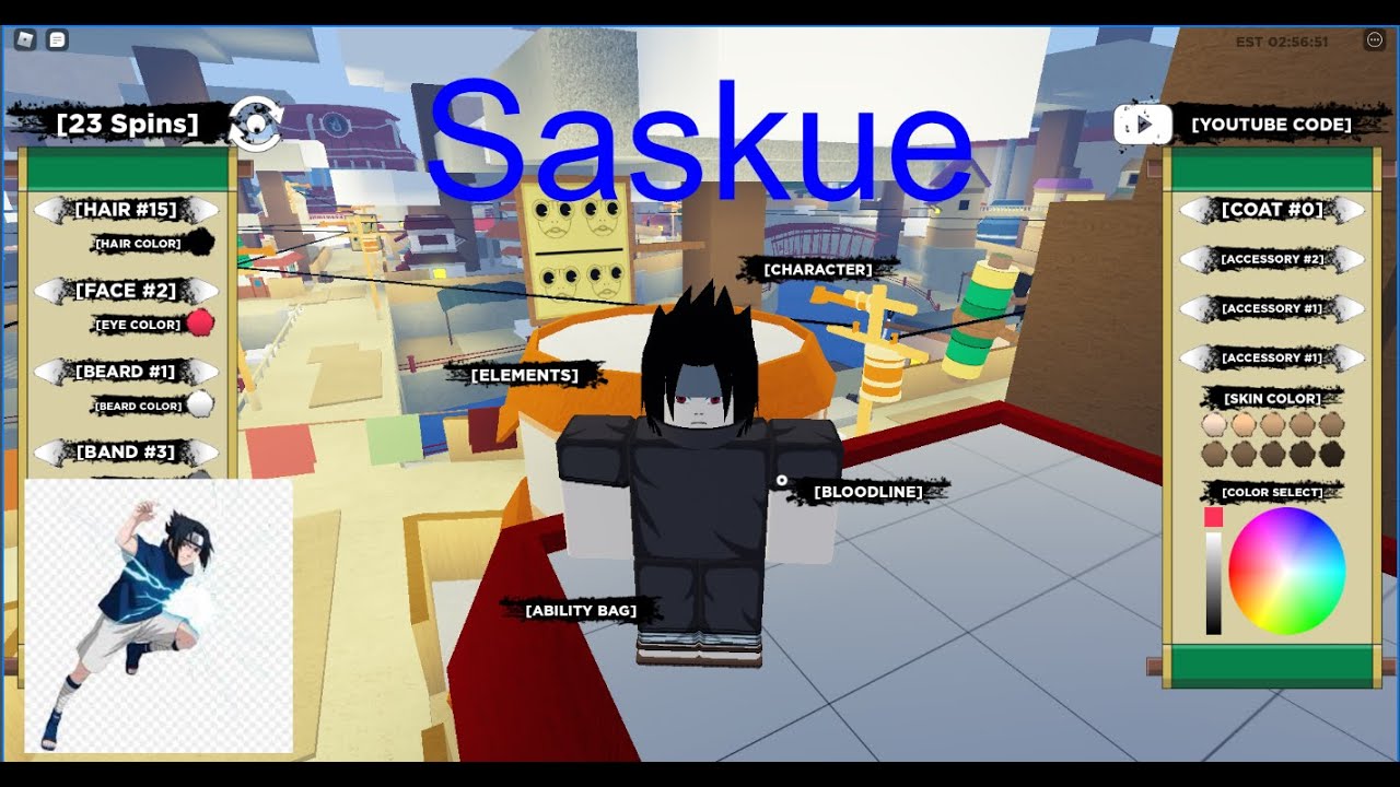 How To Cosplay Saske In Shindo Liferoblox Youtube