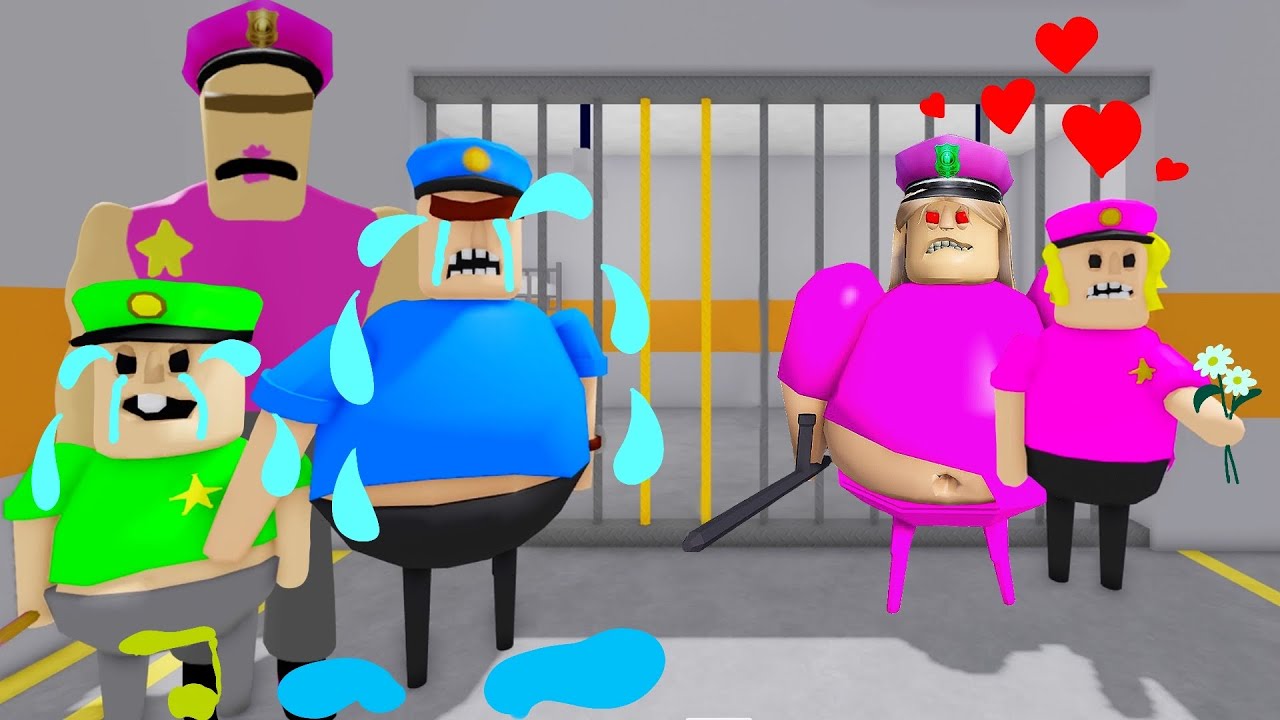 NEW UPDATE! POLICE FAMILY ESCAPE Scary Obby! #roblox - YouTube