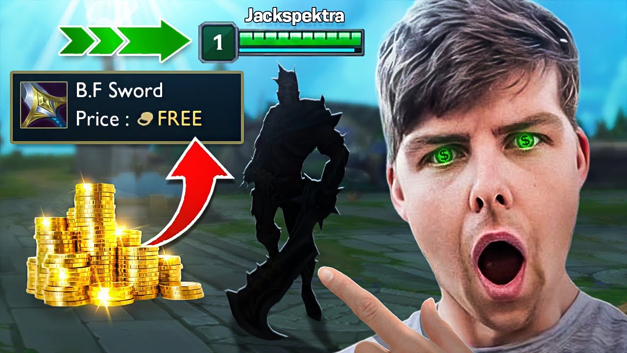 THIS CHAMPION HAS B.F SWORD LEVEL 1?? RIOOOT - YouTube