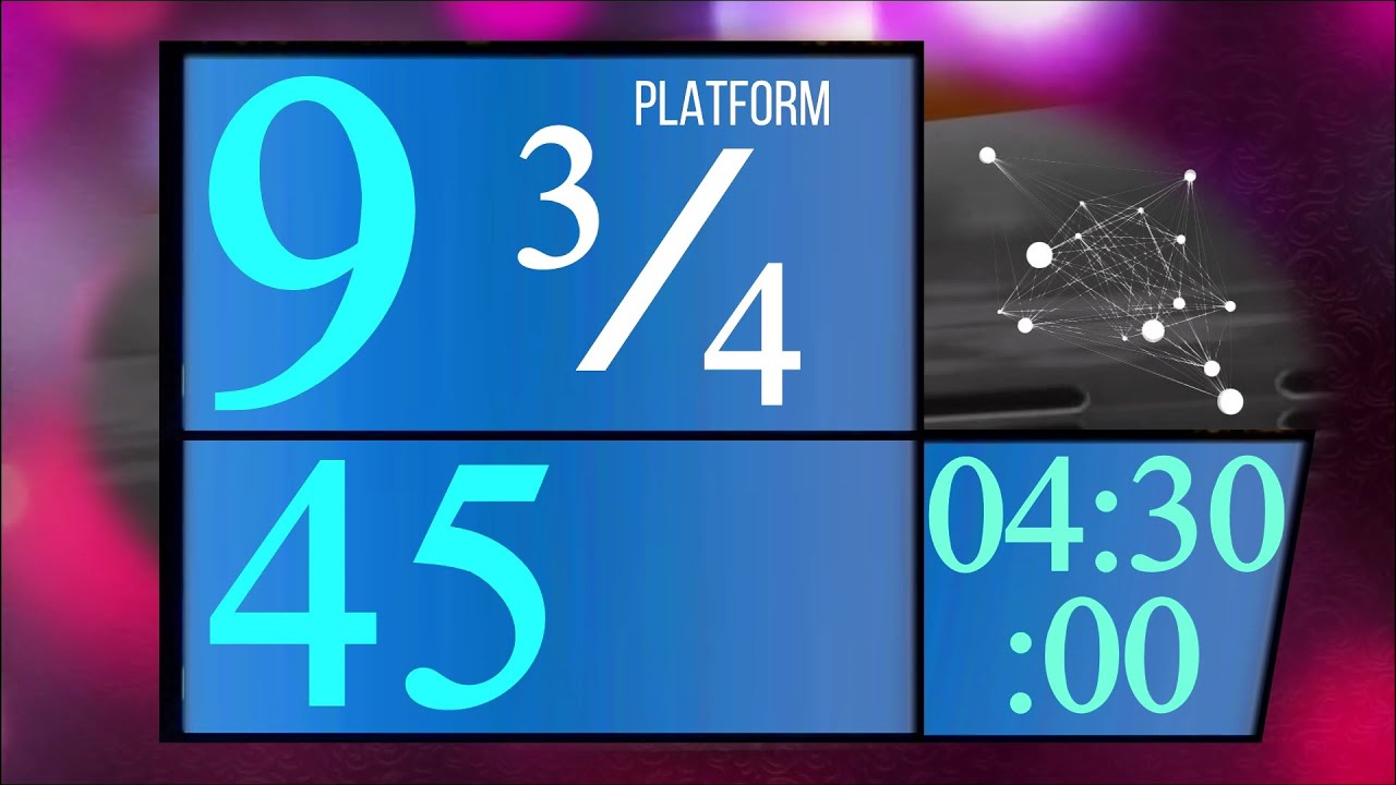 BCG 9 3/4 Minutes (Platform 9 3/4 (Reduce Fraction) 120FPS 04:30-24:00 ...